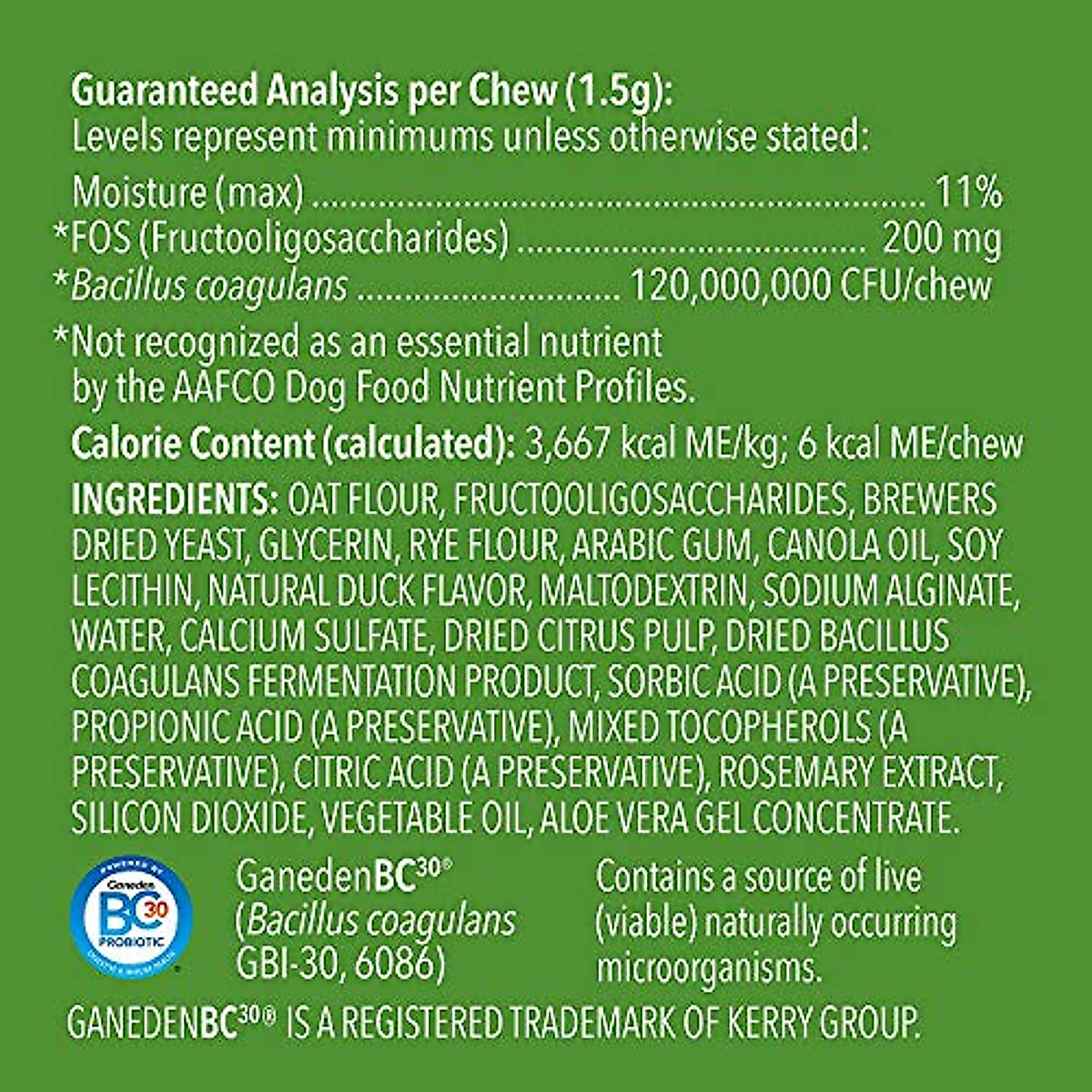 Amazon Brand - Wag Probiotic Supplement Chews for Dogs, Natural Duck Flavor, 160 count