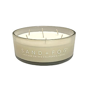 Sand + Fog Scented Candle - Tropical Citrus Additional Scents and Sizes 100% Cotton Lead-Free Wick Luxury Air Freshening Jar Candles Perfect Home Decor for Your Cocktail Table 34 oz, Orange,Violet