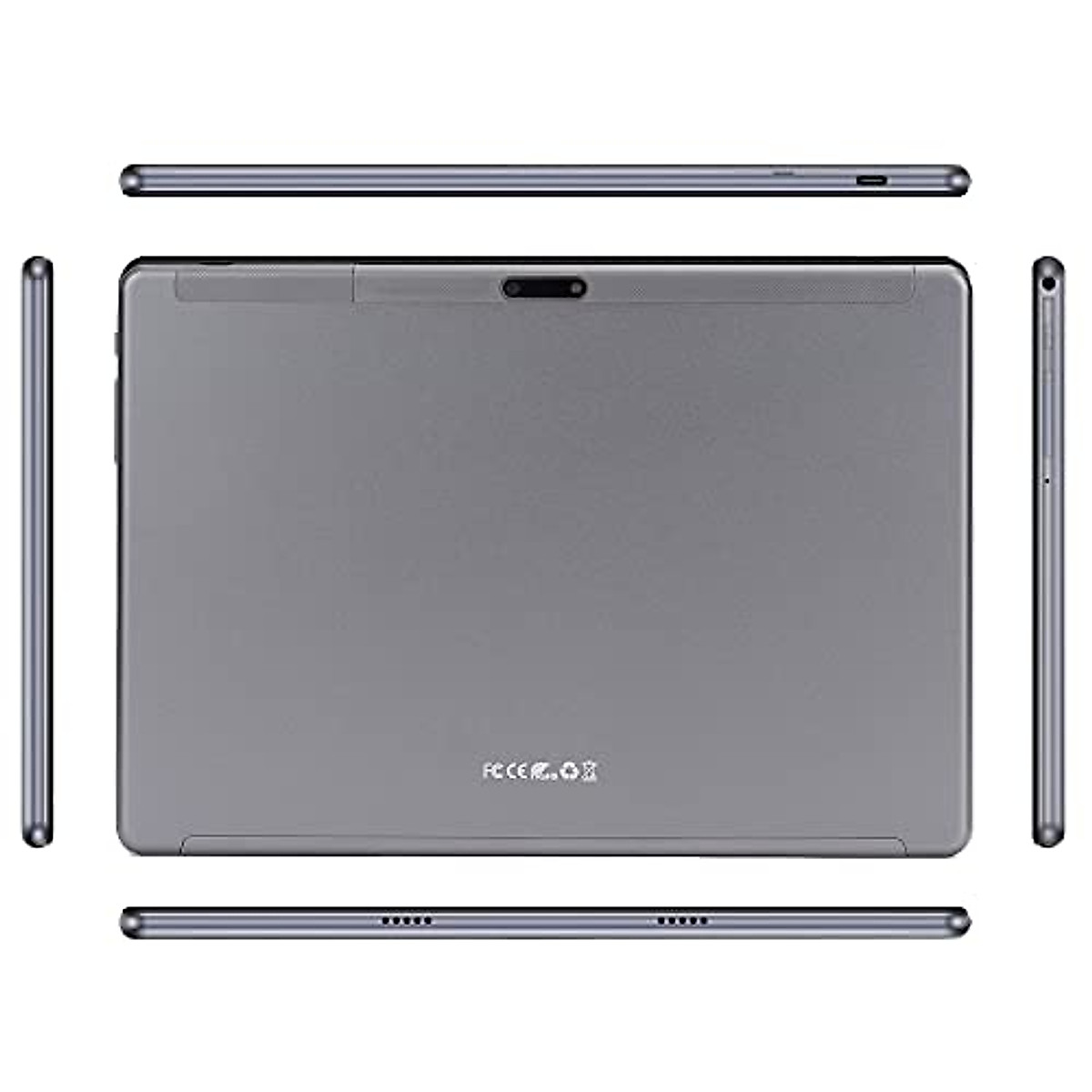 10 Inch Android Tablet pc, Android Tablet, 4 RAM 64GB ROM 128GB Expand, IPS HD,2.5D G+G Touch Screen,Google Certificated Wi-Fi Tablets,Dual Camera, Black-(with Leather case)…