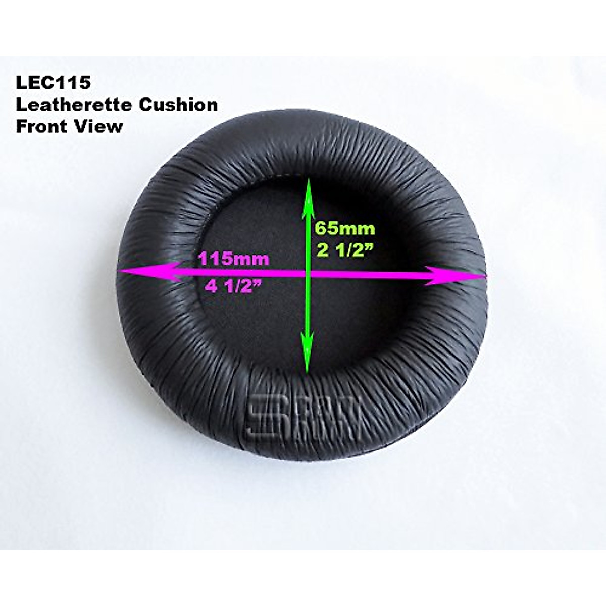 Scan Sound, Inc. 115mm Size Leatherette Headphone Cushions - Bag of 2