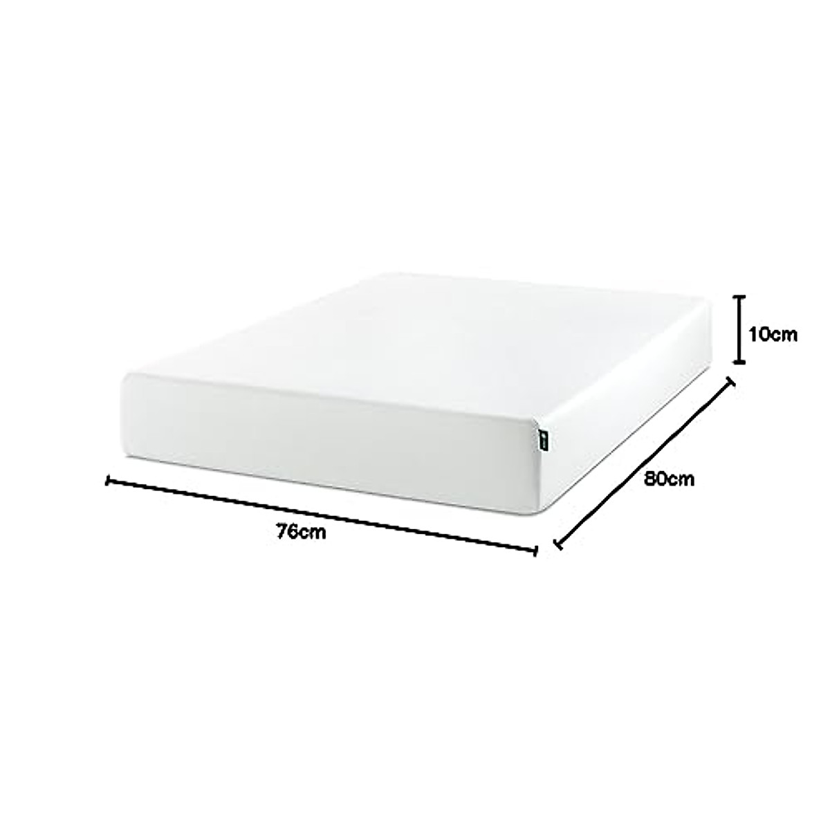 ZINUS 10 Inch Green Tea Memory Foam Mattress, King, Fiberglass Free, Patented Custom Contour Support, Sturdy Base Foam, CertiPUR-US Certified, Mattress in A Box, White