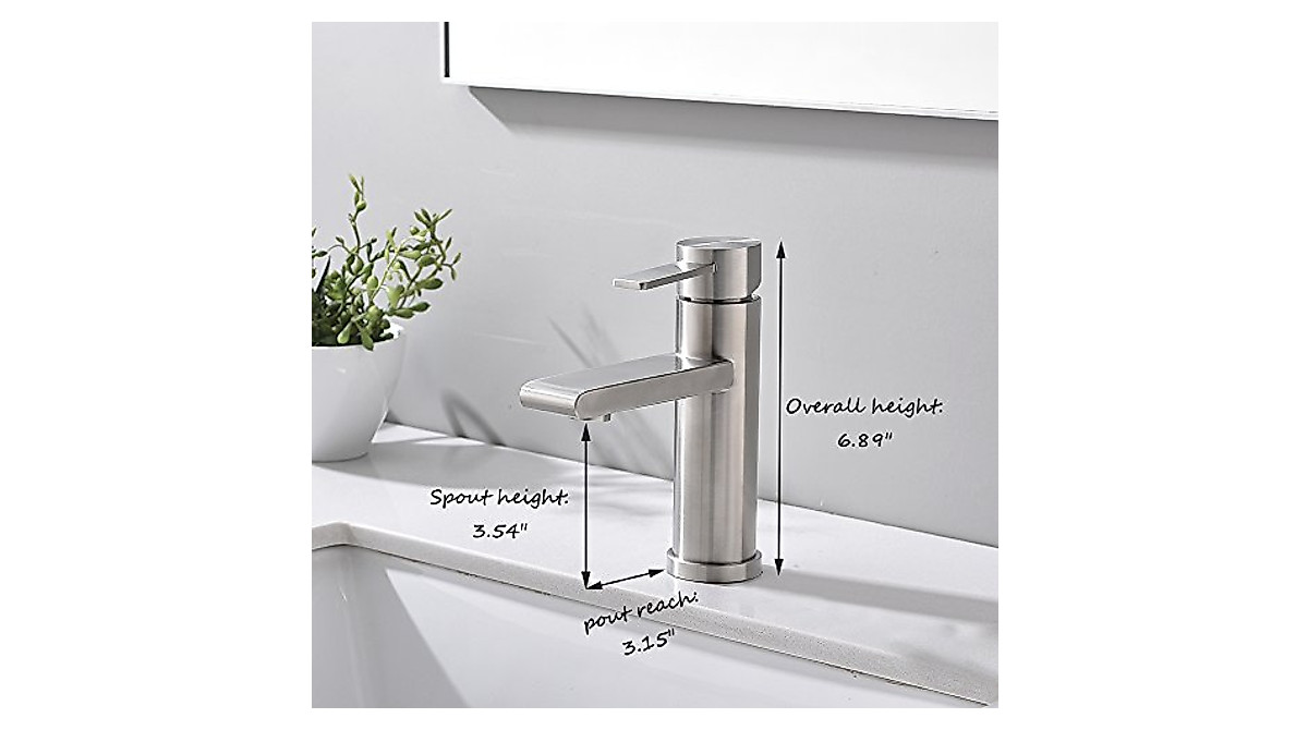 VCCUCINE Modern Brushed Nickel Bathroom Faucet