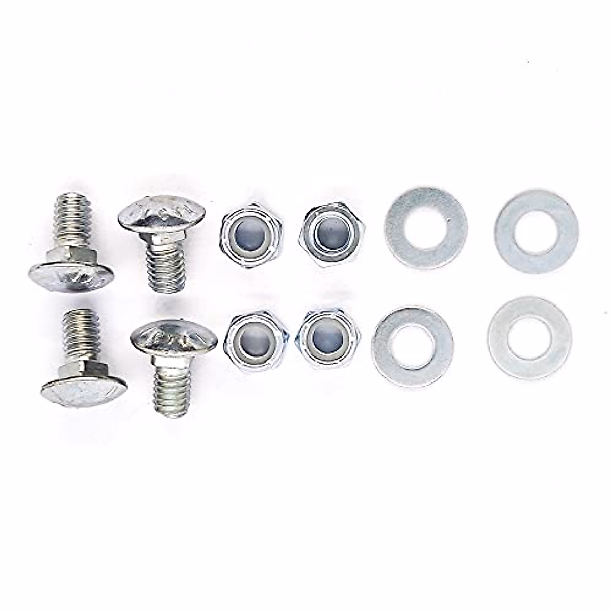 784-5581A Shave Plate Scraper Bar Carriage Bolts Nuts for MTD Snow Blower 790-00120-0637 784-5581A-0637 712-3010, 736-0242, 710-0260 4pk (5/16-18) 5/8"
