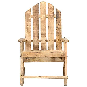 Garden Rocking Chair Solid ,Porch Chair,Patio Rocker,Pool Rocker,Relaxing Rock,TV Chair,Coffee Chair,Retro Rocking Chair,for Front Porches, Outdoor Patios, Gardens, Camping, Balconies,Mango Wood