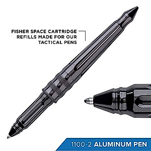 Benchmade - 1100-2 Series Tactical Pen, Aluminum, Charcoal, Black Ink, Plain Tip Precision Writing Tool