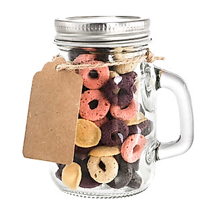 Kingrol 16 Pack 4 oz Mini Mason Jar Shot Glasses with Lids, Glass Favor Jars for Drink, Dessert, Candle, Craft