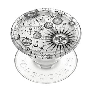 PopSockets Plant-Based Phone Grip with Expanding Kickstand, Eco-Friendly PopSockets for Phone - Translucent Cosmic Sun