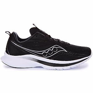 Saucony Women's Kinvara 13 Running Shoe, Black/Silver, 8