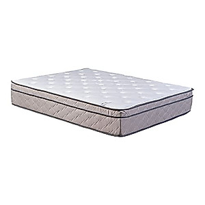 Mattress Solution, 13-Inch Soft Foam Encased Hybrid Eurotop Pillowtop Memory Foam Gel Innerspring Mattress, Full XL