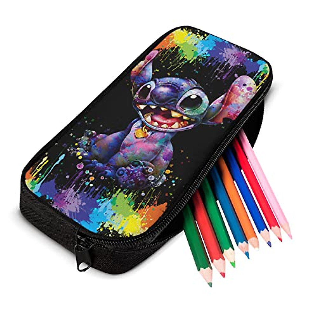 VQESYKU Cartoon School Backpack Set Laptop Backpacks with Lunch Bag Cute Travel Bag Gifts for Boys And Girls, black