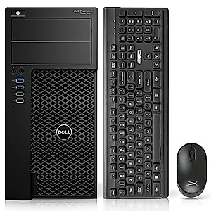 Dell Precision 3620 Tower Computers Desktop PC,i7-7700 3.6GHz,32GB DDR4 1TB M.2 NVMe SSD+2TB HDD,AX200 Built-in WiFi 6,Windows 10 Pro,HDMI Dual Monitor Support,Altec Wireless Keyboard Mouse(Renewed)