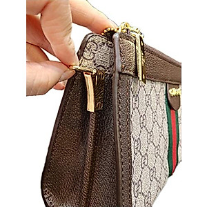 Metal Hook, U-Shaped Hardware Clip Left and Right Movable Ears for Bag Purse Modification and Repair Accessories 2 Pairs (Gold)