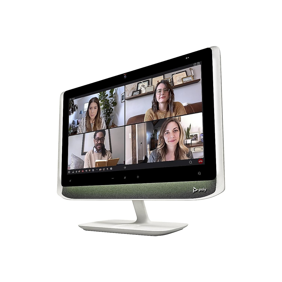 Plantronics Poly - Studio P21 Personal Meeting Display Polycom - 1080p HD Video Quality - Enterprise-Grade 21 inch Display - Integrated Stereo Speakers - Certified for Zoom and Teams