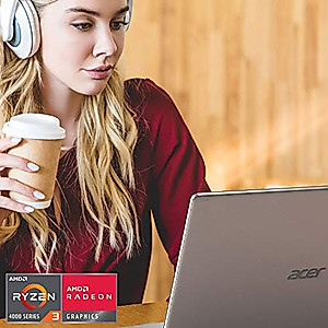 Acer Aspire 5 A515-44-R93G, 15.6" Full HD, AMD Ryzen 3 4300U Mobile Processor with Radeon Graphics, 4GB DDR4, 128GB NVMe SSD, WiFi 5, HD Webcam, Fingerprint Reader, Backlit Keyboard, Windows 10 S