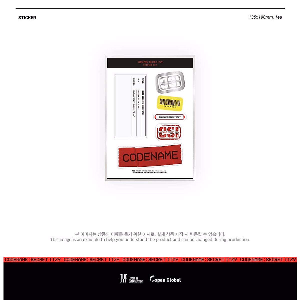 JYP Ent. [DVD] ITZY - Codename : Secret ITZY Behind DVD PHOTOBOOK Package+Extra Photocards Set (KTMCD0882)