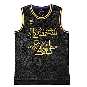 Men's Basketball Jeresy #24 Fans Jersey, Unisex 90s Classic Stitched Basketball Jersey, Gift for Birthday (24, Medium)