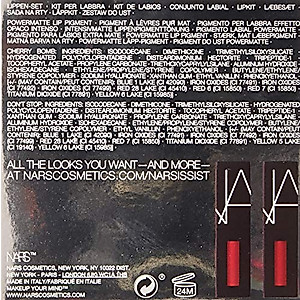 NARS Narsissist wanted power pack lip kit - hot reds by nars for women - 2 x 0.09 oz cherry bomb, dont stop, 2 Count