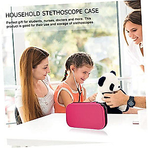 BELLIFFY 1pc Storage Bag Mini Pouch for Nurse Hard Case Accessories Galvanized Round Tray Travel Organizer Bags Carrying Bag Pink Eva