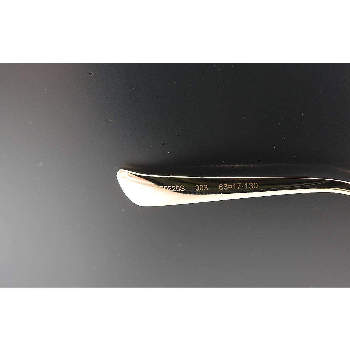 Gucci GG0225S 003 Gold/Green GG0225S Round Sunglasses Lens Category 2 Size 63