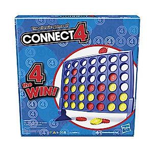 Connect 4 Classic Grid Board Game, 4 in a Row Game, Strategy Board Games for Kids, 2 Player Board Games for Family and Kids, Ages 6 and Up