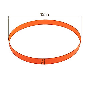 L CONTINUE 2 Pack Orange Urethane Band Saw Tires for Craftsman Band Saws (2, Wheel 7/8" Wide x 12" Dia)
