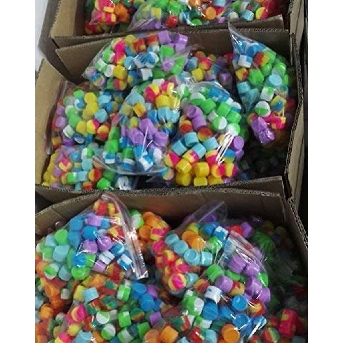 pizety 5ML 50Pcs Silicone Containers Non-Stick Containers Multi Use Storage Reusable Oil Storage Jars
