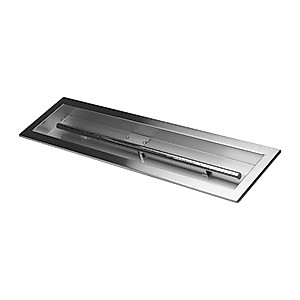 Celestial Fire Glass 30" x 6" Drop-in Burner Pan and Glass Flame Guard Bundle