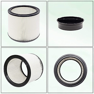 90304 90350 Shop Vac HEPA Cartridge Replacement Filter, Compatible with Shop Vac 90350 90304 90333 Vacuum Cleaner, fits Most Wet/Dry 5 Gallon and Above, 1 Pack