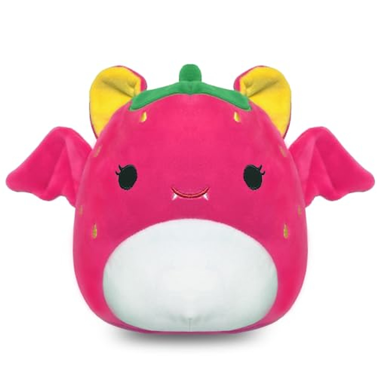 ROMINVIC Strawberry Bat Plush,8 inch Stuffed Animal Bat Plush Pillow, 3D Kawaii Bat Plushie Stuffed for Christmas Birthday Kids Gifts Home Decoration