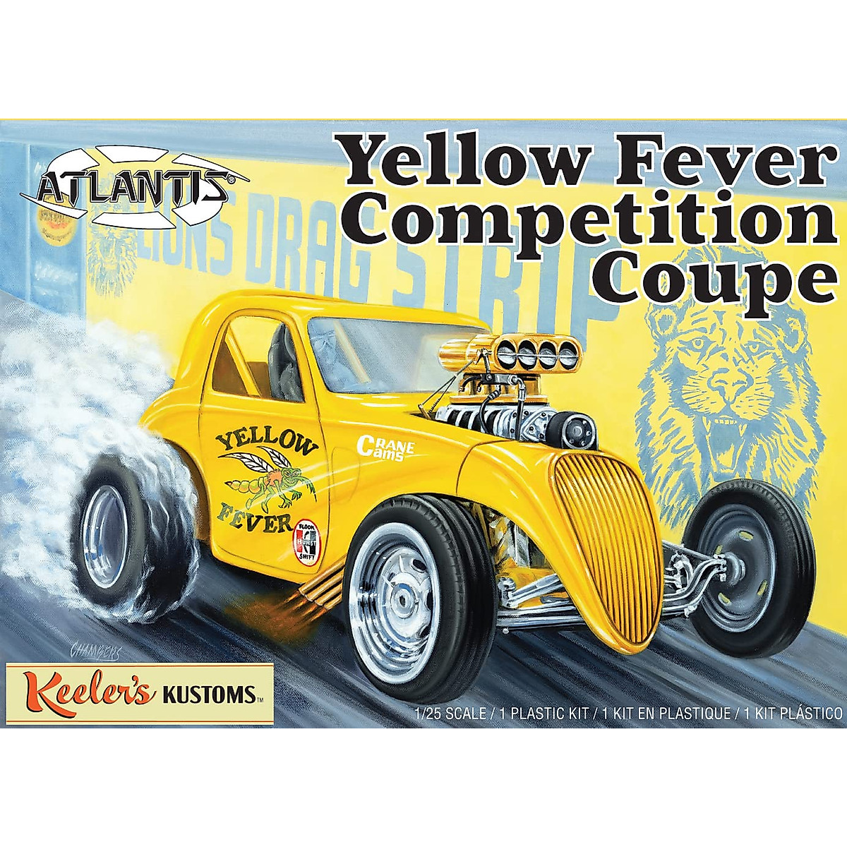 ATLANTIS TOY & HOBBY Plastic Model KIT Coupe KEEL, Molded Color