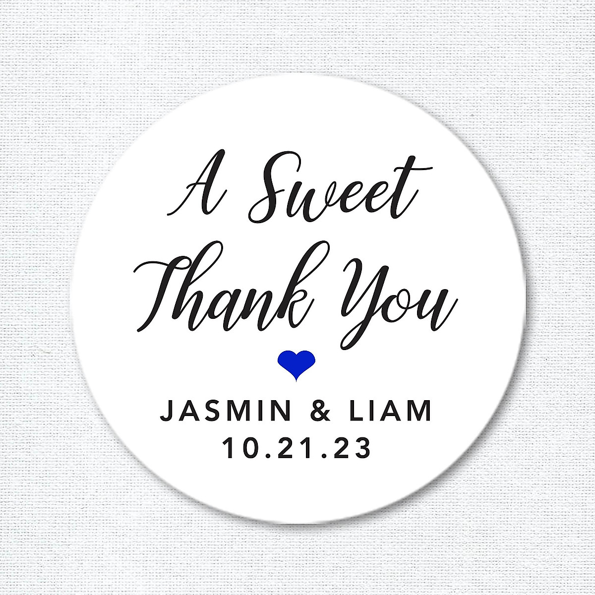 A Sweet Thank You Stickers for Favors, Custom Favor Labels, Welcome Bag Stickers or Treat Bag Stickers