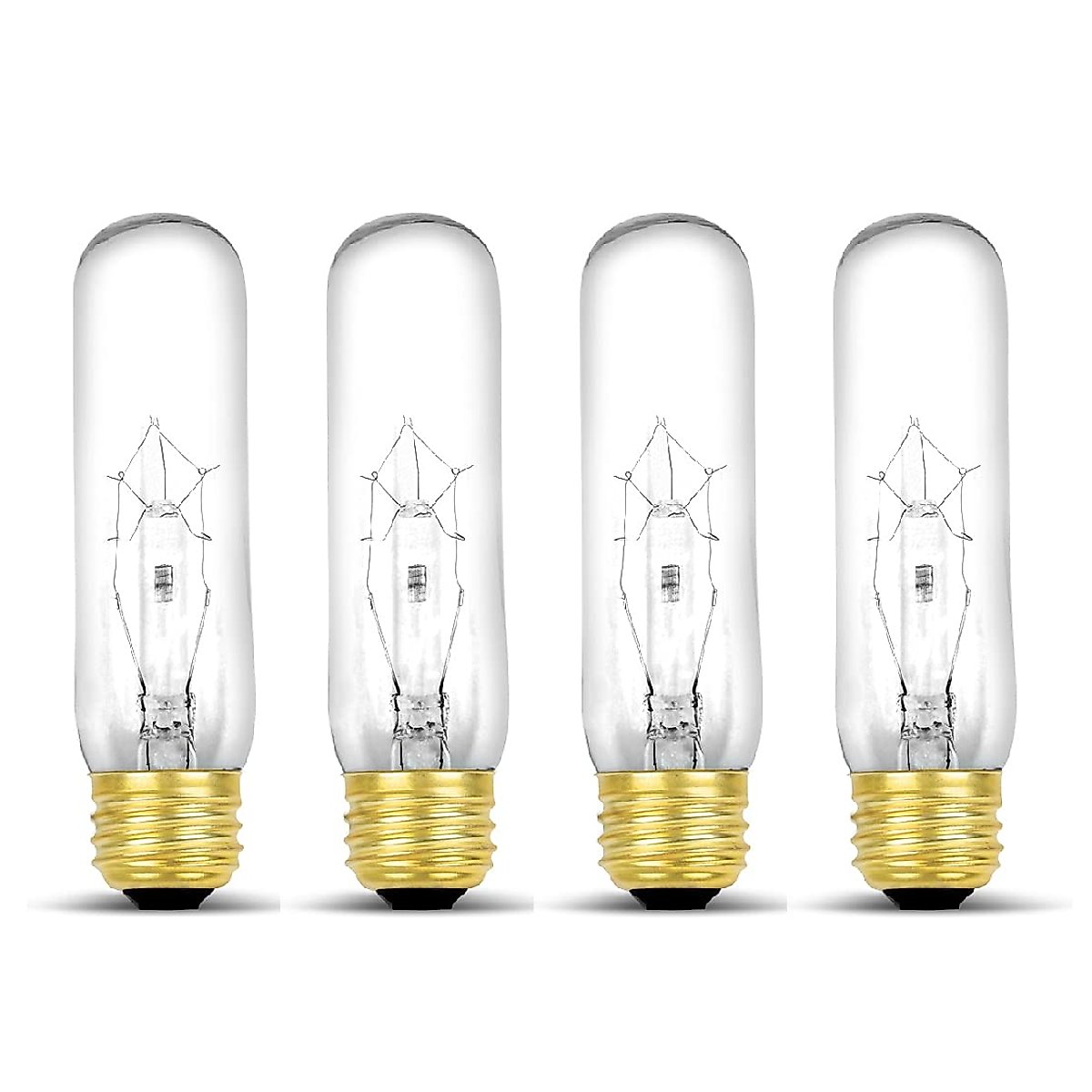 lumenivo Piano Light Bulb 40 watt 120 Volts 一 40T10/CL Light Bulb Display Replacement for Creative Hobbies 3090 一 T10 Bulb Medium Base (E26) Clear Incandescent Bulb for Illuminated Display 一 4 Pack