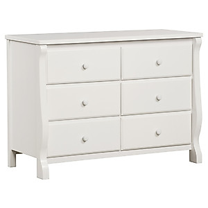 Delta Children Universal 6 Drawer Dresser, White