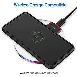 JETech Slim Fit Case for Samsung Galaxy S10e, Thin Phone Cover with Shock-Absorption and Carbon Fiber Design (Black)