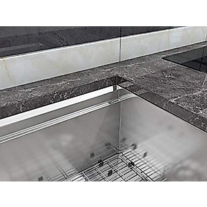 KINGSMAN ALL-IN-ONE Workstation 36 in. 16-Gauge Undermount Single Bowl Stainless Steel Kitchen Sink w/Build-in Ledge and Accessories (Brushed Stainless Steel)