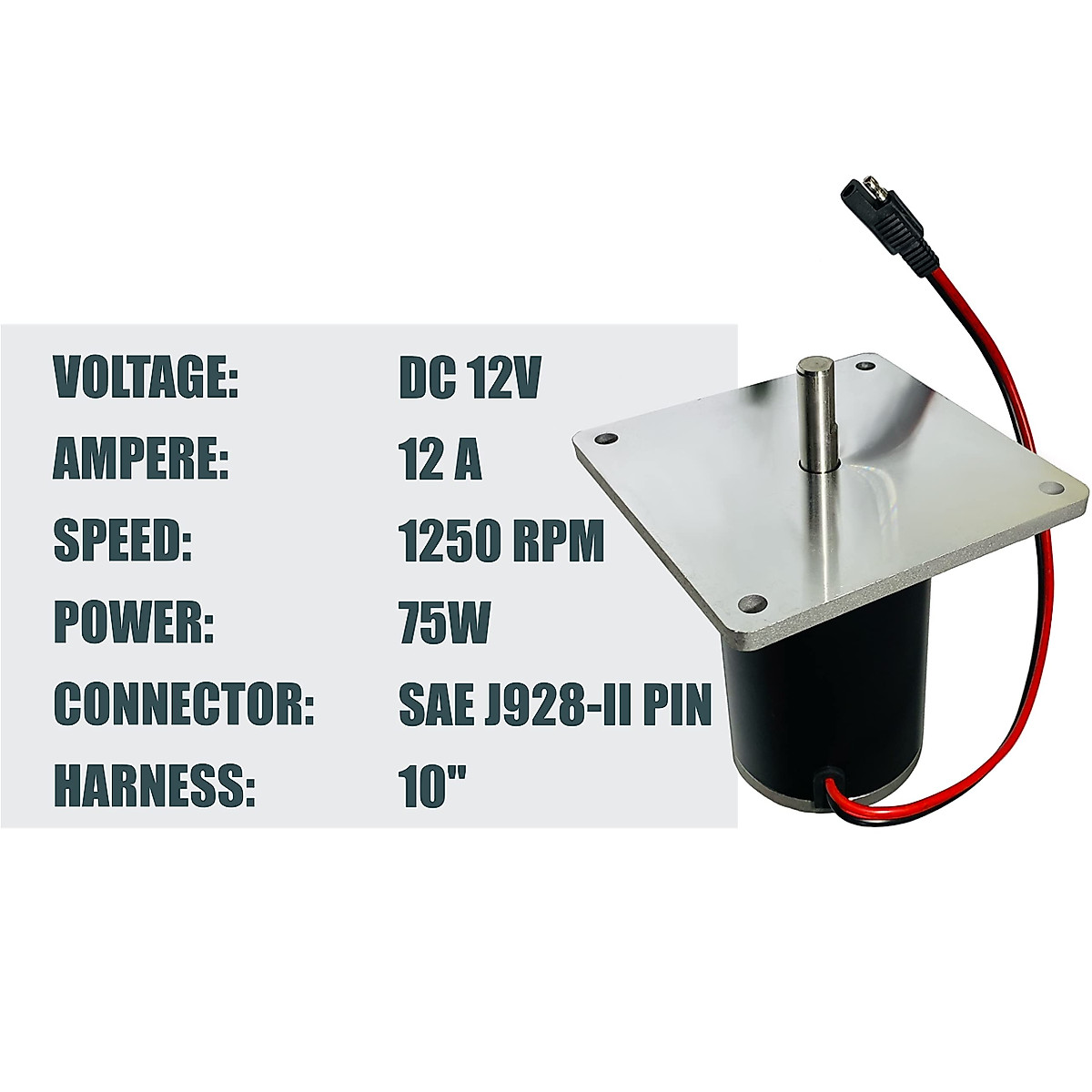 AMBITIONMOTOR Salt Spreader Motor Kit Replaces Buyers SaltDogg 3005693 3007809 3005705 for TGSUV1B