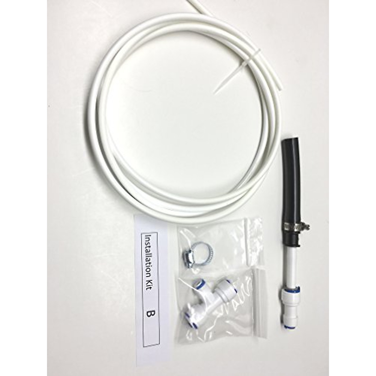 Universal Ionizer Faucet for Under Sink Installation - Brushed Nickel Finish with Installation Kit (Kit B - 3/8" Line Size, 1/4" Ionizer Fitting Size)