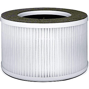 Nispira True HEPA Air Filter Replacement Compatible with Membrane Solutions MSB3 Air Purifier, 2 Packs