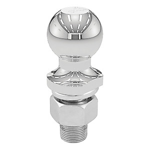 CURT 40062 Chrome Trailer Hitch Ball, 3,500 lbs, 1-7/8-Inch Diameter, 1 x 2-1/8-Inch Shank