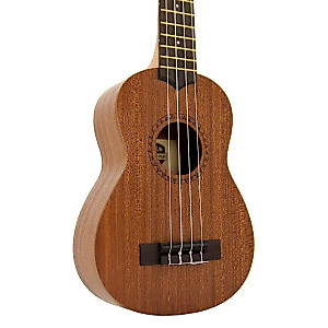 Official Kala Learn to Play Ukulele Soprano Starter Kit, Satin Mahogany – Includes online lessons, tuner app, and booklet (KALA-LTP-S)