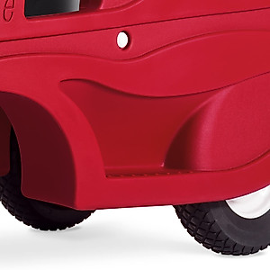 Gaggle by Foundations Parade 6 Seat Buggy Stroller with 5 Point Harness for Added Safety, Multi-Child Buggy Stroller with Soft Stop Brake, Fits Through Standard Doorways, Made in The USA (Red/Gray)