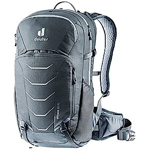 deuter Unisex – Adult's Attack 22 EL Bicycle Backpack with Protector, Graphite Shale, 22 L