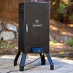 Masterbuilt MB20077618 Analog Electric Smoker with 2 Smoking Racks, 30 inch, Black
