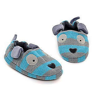 ESTAMICO Toddler Boys' Doggy Slipper US 5-6