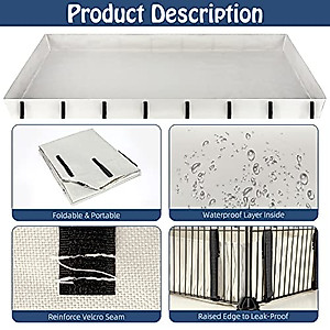 FHTONGE 36x24 Guinea Pig Cage Bottom Tarp for C&C Cage Panel, Waterproof Guinea Pig Cage Liner Base Washable Small Animal Cage Bedding for Hamster Chinchilla Hedgehog Ferret Rabbit Habitat(No Cage)