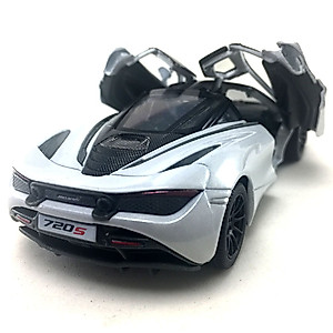Kinsmart McLaren 720s White 1:36 DieCast Model Toy Car Collectible Hobby Super Sport Car Collection