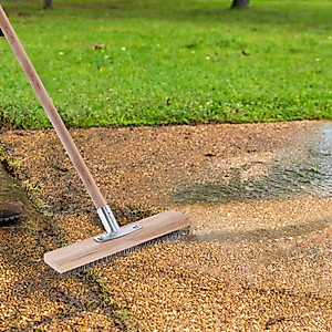 2 Wire Broom Head - 11.81inch Broom Head for Indoor and Outdoor - Heavy Duty Scrubbing and Sweeping | Stiff Metal Bristle Deck Scrub Brush for Heavy Duty Removal Moss & Algae On Patio