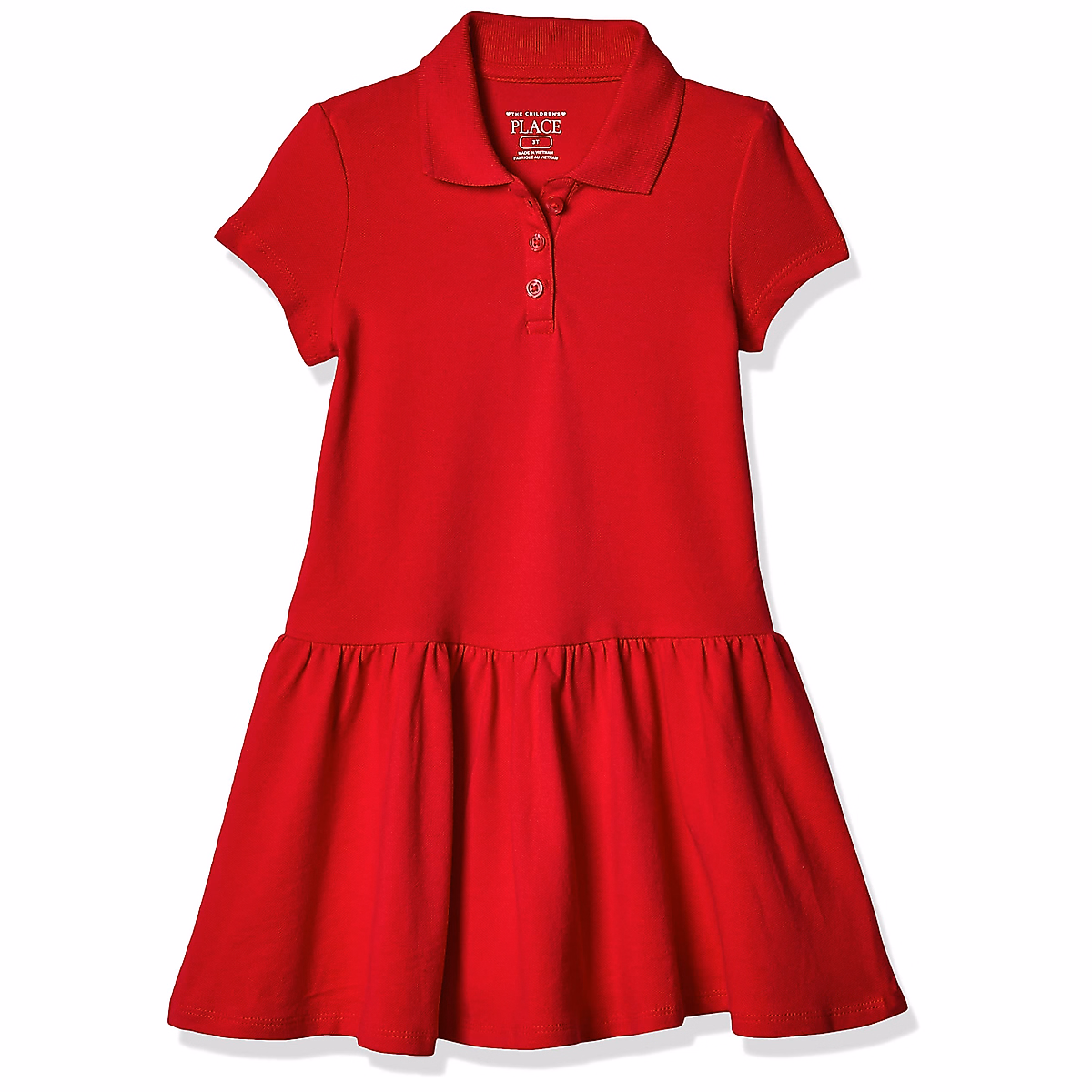 The Children's Place Baby Girls and Toddler Short Sleeve Pique Polo Dress