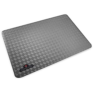 Napoleon BBQ Grill Mat - BBQ Grill Accessory, Safety Product, Non-Slip, Diamond Plate Pattern, Grey, Stylish, Protect your Decking, Fits BBQ Grills Prestige PRO 500 Size and Smaller