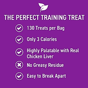 Cloud Star Tricky Trainers Soft & Chewy Dog Training Treats 14 oz Pouch, Liver Flavor, Low Calorie Behavior Aid with 360 treats